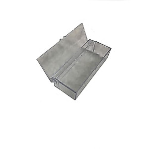 PVC Clear Rectangular Box. 4.25" X 1" X 1.75", Hard Plastic Storage Container, Sewing Tools Storage Box, Fishing Equipment Storage Box, Office Supplies Storage Box