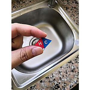 Zzooi 4PCS Self Stick Hot Sign Cold Sign Cold Hot Signs