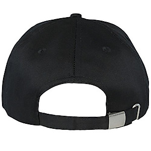 Fantastic Tees Thin Blue Line Skull USA Flag Mid Profile Hat (Black)