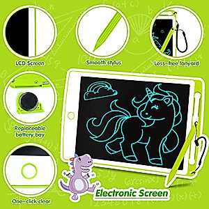 LCD Writing Tablet for Kids, Toddler Girl Boy Toys 8.5 Inch Kids Drawing Tablet Doodle Board with Lanyard, Road Trip Essentials Kids First Birthday Gifts for Girls Boys 3 4 5 6 7 8 9 Year Old