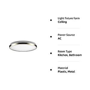 DYMOND LED Ceiling Light Flush Mount 10 Inches | Dimmable | Ring | 3000K/4000K (3000K Warm White, 10 inches)