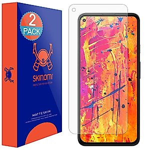 Skinomi Matte Screen Protector Compatible with Google Pixel 5A 5G (6.34 inch)(2-Pack) Anti-Glare Matte Skin TPU Anti-Bubble Film