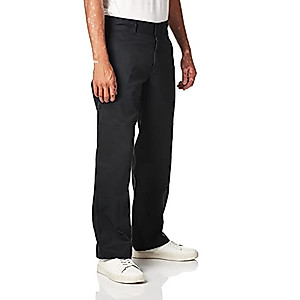 Dickies mens Flex Double Knee Work Loose Straight Fit Big Pants, Black, 48W x 30L US
