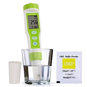 Pensize ORP Tester -1200~1200mV with ORP Calibration Buffer Powder for Water Quality Measurement ±2mV High Accuracy Oxidation Reduction Potential Meter