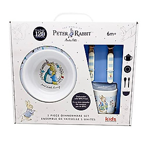 Beatrix Potter Peter Rabbit 5 Piece Melamine Dinnerware Set