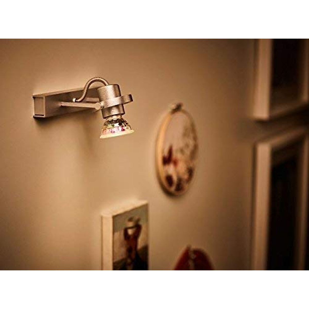 Philips LED Flicker-Free GU10 Bulb, 380 Lumen, Bright White Light (3000K), 4W=50W, Title 20 Certified, 3-Pack