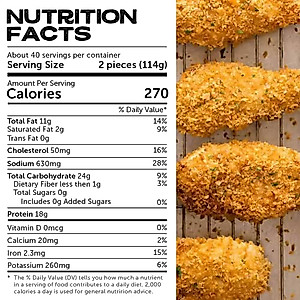 Grumpy Butcher Breaded Chicken Breast Tenderloins (Pack of 2, each 5 lb) | Fully Cooked Natural Chicken Tenders | Frozen Chicken Breasts Nuggets | Premium Poultry Breed w/ No Antibiotics & Hormones