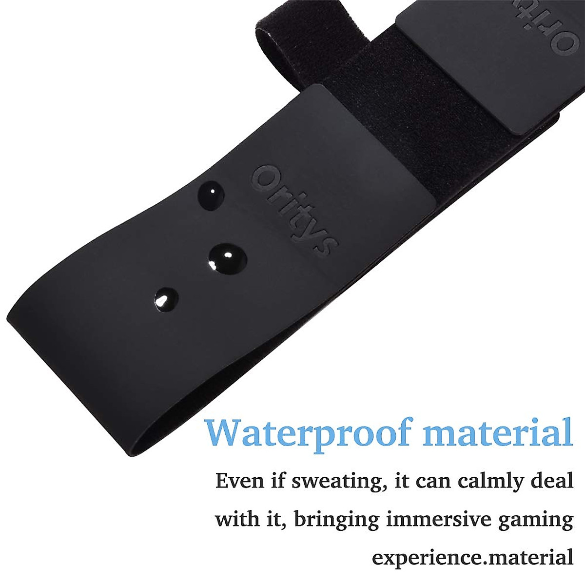 Oritys Adjustable Head Strap for Quest VR Gaming Headset, Quest Accessories, Reduce Head Pressure with Comfortable Leather. (Black)