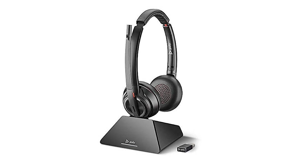 Plantronics Savi 8220 UC Wireless Stereo Headset – Clear Calls & Mobility