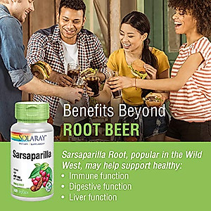 SOLARAY Sarsaparilla Root, Veg Cap (Btl-Plastic) 450mg 100ct