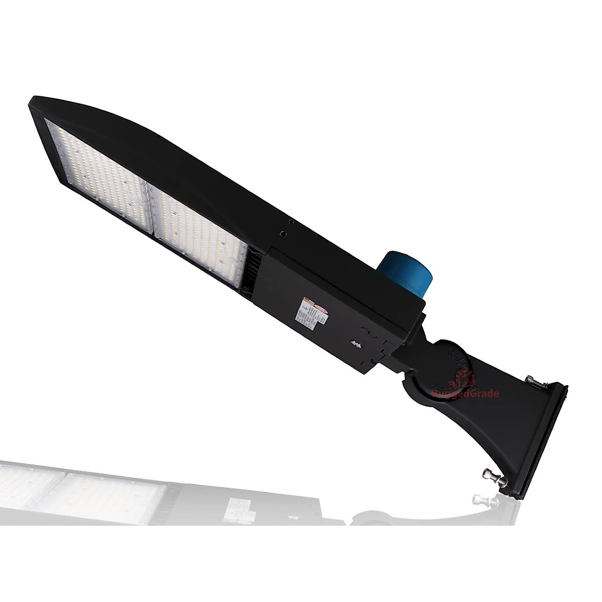 RuggedGrade 42,000 Lumen - 300 watt NextGen III LED Shoebox Lights - Dimmable - with Photocell -ARM Mount
