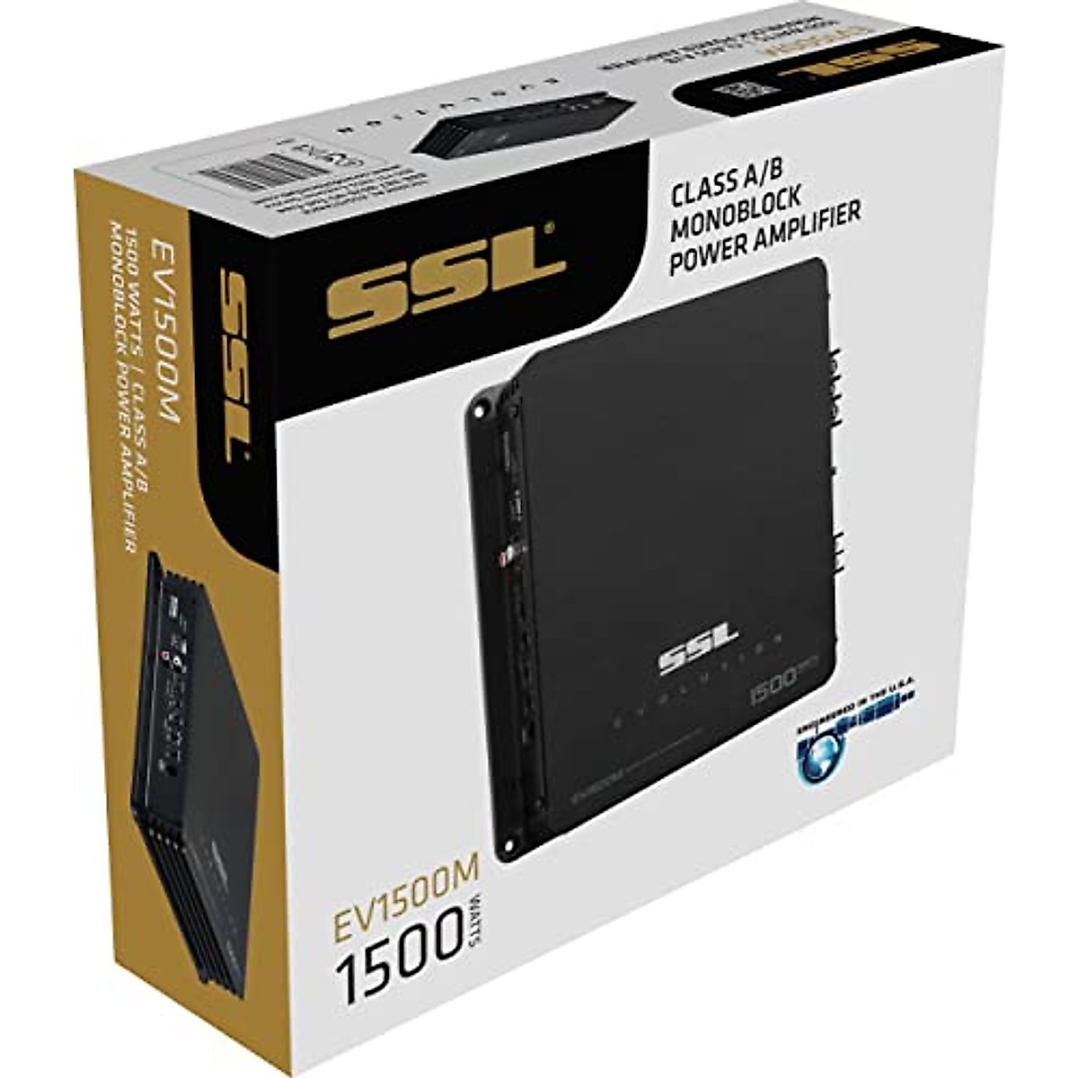 Sound Storm Laboratories EV1500M Evolution Series Car Audio Amplifier - 1500 High Output, Monoblock, Class A/B, 2 Ohm Stable, High/Low Level Inputs, Low Pass Crossover, Hook Up To Stereo and Subwoofer