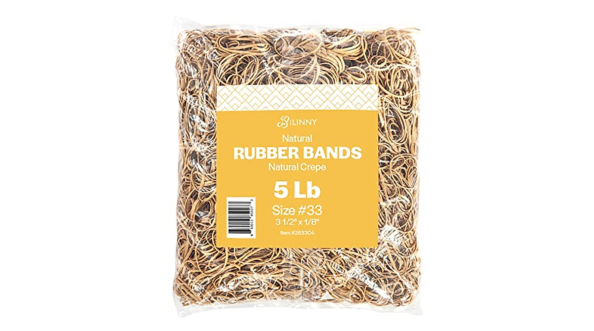 Get Durable Size 33 Rubber Bands - 5 lb Bulk, Made in USA