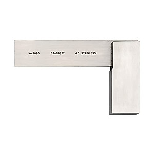 Starrett Toolmakers Stainless Steel Square - 4 inches - 3020-4