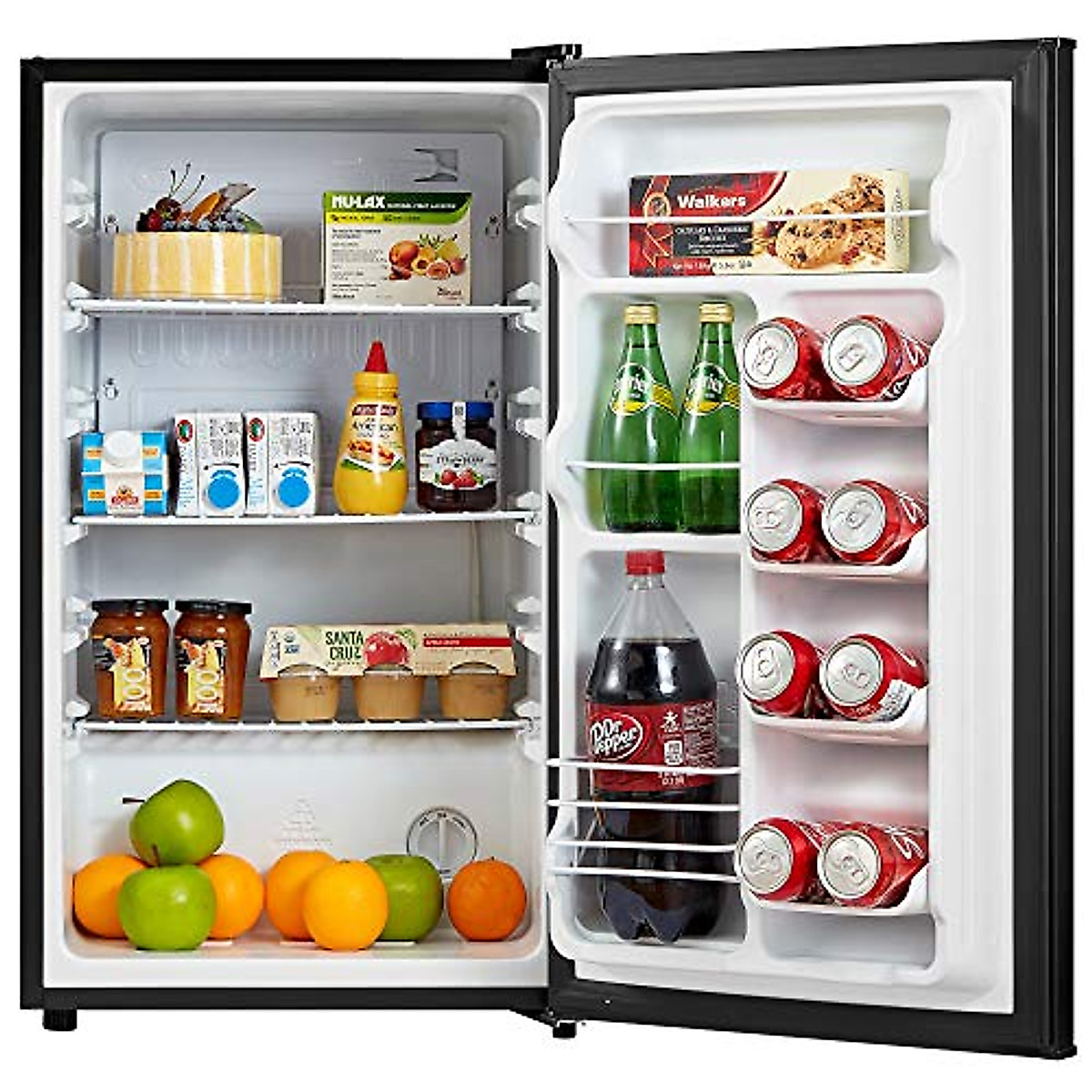 Midea MRM31A4ABB Compact All Refrigerator, Thermoelectric Mini 3.1 Cubic Feet-for Home, Office, Dorm, Fridge Black