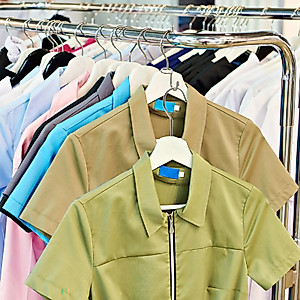 Sumnacon Hanger Hooks 30 Pcs Clothes Hanger Hooks Gold Metal Connector Hooks Mini Cascading Hanger Extender Hooks for Velvet Wooden Hangers Hat Bag Silver