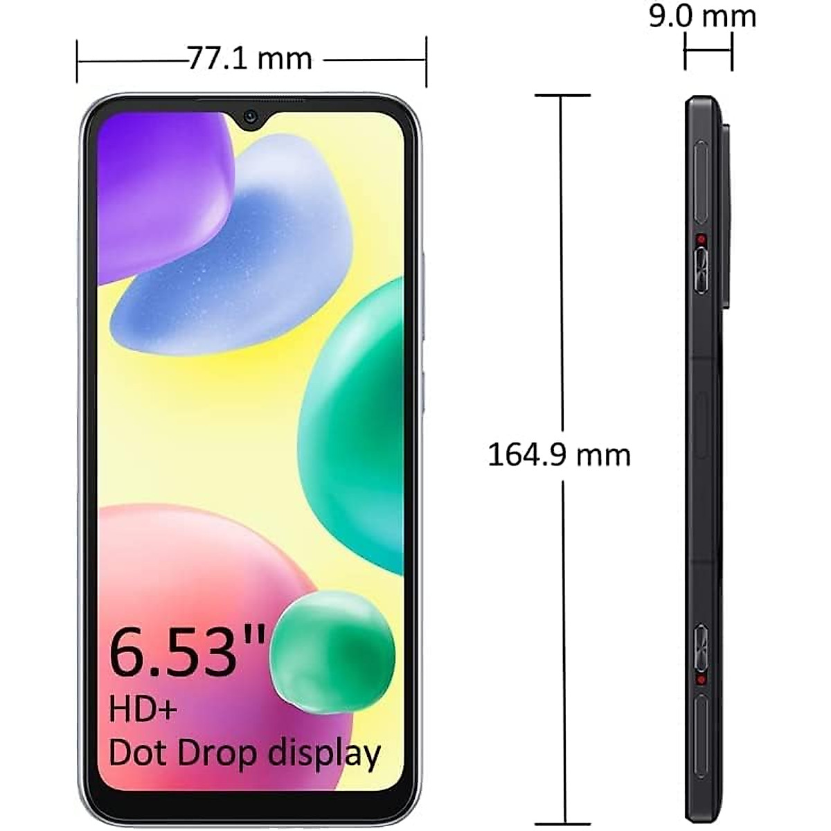 Xiaomi Redmi 10A Dual SIM, 32GB Storage + 2GB RAM, Factory GSM Unlocked, International Version - (Silver)