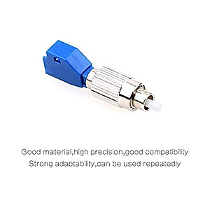 KELUSHI Fiber Optic Connector, FC Male to LC Female Hybrid Optical Fiber Convertor Adapter Compatible with Optical Power Meter Visual Fault Locator