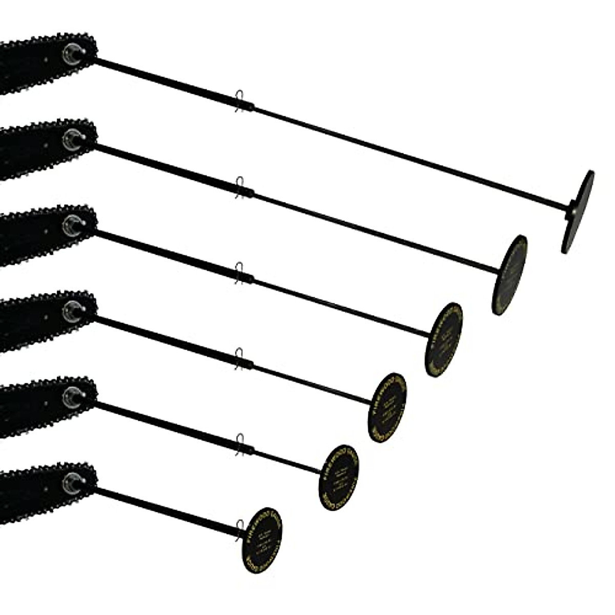 Adjustable Firewood Gauge - Adjusts from 14" to 26" - The Original Patented Firewood Measuring Tool – Strong Durable Flexible Fiberglass - 88 Pound Pulling Force Magnet attaches to Any Chainsaw Bar.