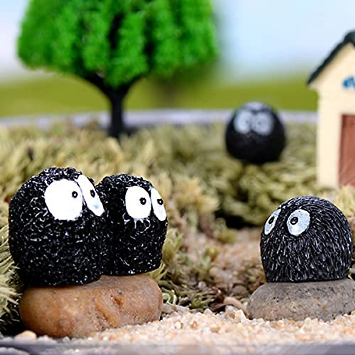 Glow in Dark Tree Elves,Mini Resin Briquette Elves,Gardening Potted Decorative Doll,Figurine Ornaments,Miniature Landscape Fairy Garden Gnome Decoration,Patio,Balcony,Outdoor,Lawn Decorations 50PCS