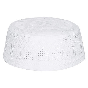 Shanrya Muslim Prayer Hat, Muslim Hat Saudi Arabia Headwear for Daily Wear for Prayer for Men for Women
