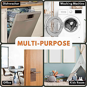 Mini Dishwasher Magnet Clean Dirty Sign - 3.9 x 1.1 inches - Extra Small Size - Slide Indicator Strong Magnetic Kitchen Gadgets - New Home Essentials - Countertop Dishwashers - Matt Black