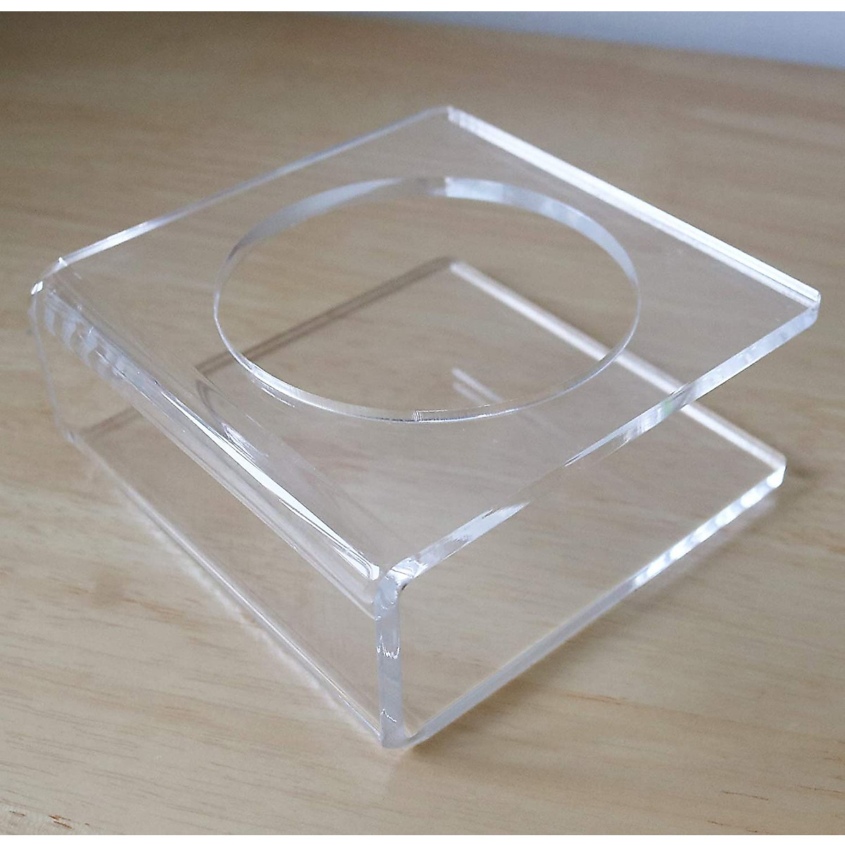 Clear Display Stand for Football Basketball Volleyball Soccer Ball, Acrylic Mineral Collection Holder