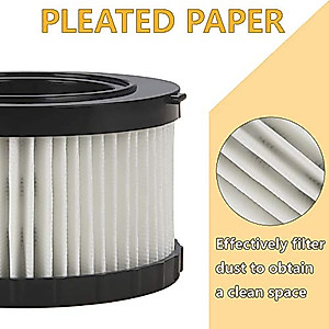 A-KARCK DC5151H Replacement Filter 2 Pack Compatible with DeWalt DC5151H DC515 DCV517 Wet Dry Vacuum
