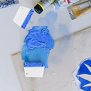 DLUGOPIS adhesive spreader notched Glue Spreader adhesive barrier spreader plastic trowel notched 3/16 Inch Inch Tooth, Hardwood Flooring Spreader spread epoxy (2)