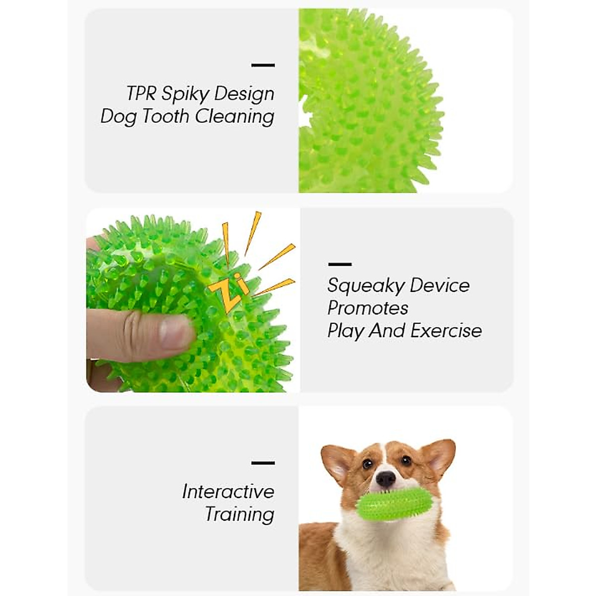 NIAOSANM Dog Squeaky Chew Toys for Aggressive Chewers Dental Teething Cleaning (Non-Toxic Soft Natural Rubber), Cute Crystal Ring Design -4.92 inches (Purple)