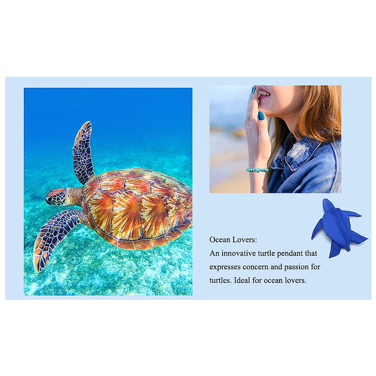 GIEIWIW Turtle Bracelet Sea Turtle Beaded Bracelet Natutal Stone Stretch Fits Most for Men Women Fashion Jewelry Gifts Black