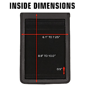 USA Gear Tablet Sleeve - Tablet Carrying Case with Open Front Design & Shoulder Strap - Compatible with Samsung Galaxy Tab 9.6, iPad 5th-9th Gen, 9.7" iPad Air 2 and iPad Pro, and More 9" Tablets