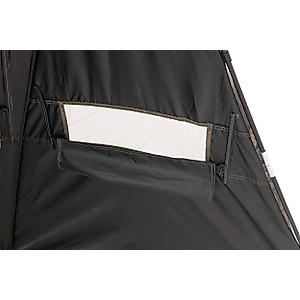 ALPS OutdoorZ Dash Camo Panel Hunting Blind with Hybrid 2 Person Ground Pop Up Design for Quick Deployment, Wide Window, and Interior Mesh Pocket, Realtree Timber