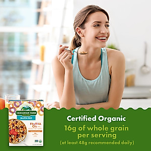 Cascadian Farm Organic Fruitful O's Breakfast Cereal, Gluten Free, Made With Whole Grain, 10.2 oz
