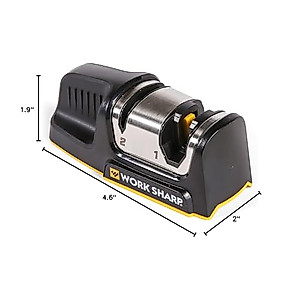 Work Sharp Kitchen Edge Sharpener - Ergonomic - For Chef, Santoku, Paring, & Serrated Knives