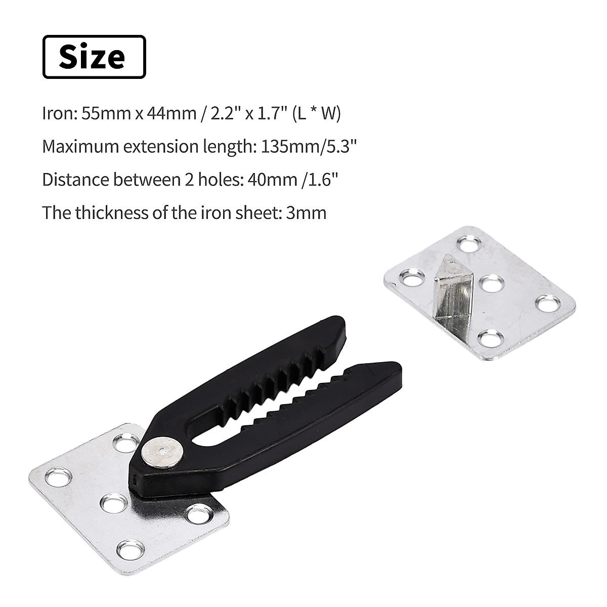 Carkio Sectional Couch Connector, 2 X Metal Sofa Joint Alligator Style Sectional Couch Connector