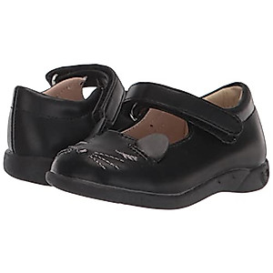 The Children's Place girls And Toddler Uniform Embroidered Cat Shoes Sneaker, Black Cat, 5 Toddler US