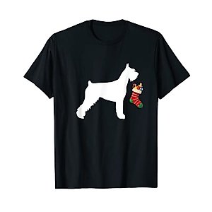 Giant Schnauzer Christmas Stocking Stuffer Dog T-Shirt