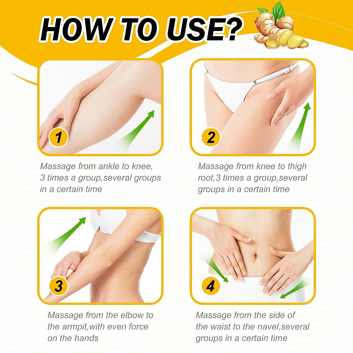 VOGSIG Anti Cellulite Slimming Cream Gel, Hot Cream, Ginger Fat Burning Weight Loss Full Body Fat Burning Cream for Belly, Perfect for Cellulite, Soothing, Relaxing, Tightening & Slimming