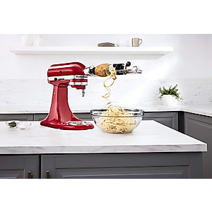 KitchenAid DRTVICE6 Combo Package Spiralizer KSM1APC Flex Edge Beater KFE5T Stand Mixer Attachment Recipe Book