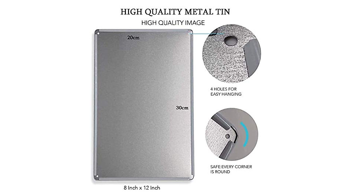 Baki Hanma Retro Metal Sign | Wall Decor for Home & Cafe