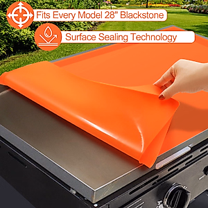 MOFEEZ Silicone Griddle Mat for Blackstone 28 Inch Griddle, Heavy Duty Food Grade Mat, Protect from Rodents, Insects, Debris, and Rust