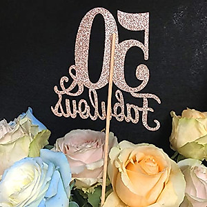 10-Pack Double Sided Rose Gold Fabulous and 50th Birthday Centerpieces for Tables, Number 50 Centerpiece Sticks, 50th Birthday Table Decorations for Women Men (Double Sided Giltter)