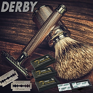 Derby Premium Double Edge Razor Blades, 100 Count
