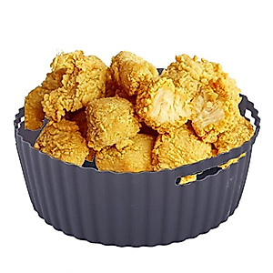 Air Fryer Cooking Liner - Heat Resistant Oven Baking Paper Liner | Round Non-Stick Serving Pot, Oven Tray, Air Fryer Accessories for Microwave Ovens, Freezers, Air Fryers Bairong