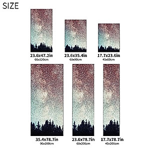 IOACIY Privacy Window Film Frosted Glass Sticker for Home Office Static Anti-UV Window Paper Decorative Window Covering for Bathroom (Universe Outer Space Starry Sky Red Blue-226, 17.7" x 23.6")