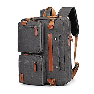 MOLNIA 3 in 1 Laptop Backpack, 17.3 inch Computer Bags for Men, Laptop Backpack for Men, for Travel Bussiness Men Women,Dark Grey