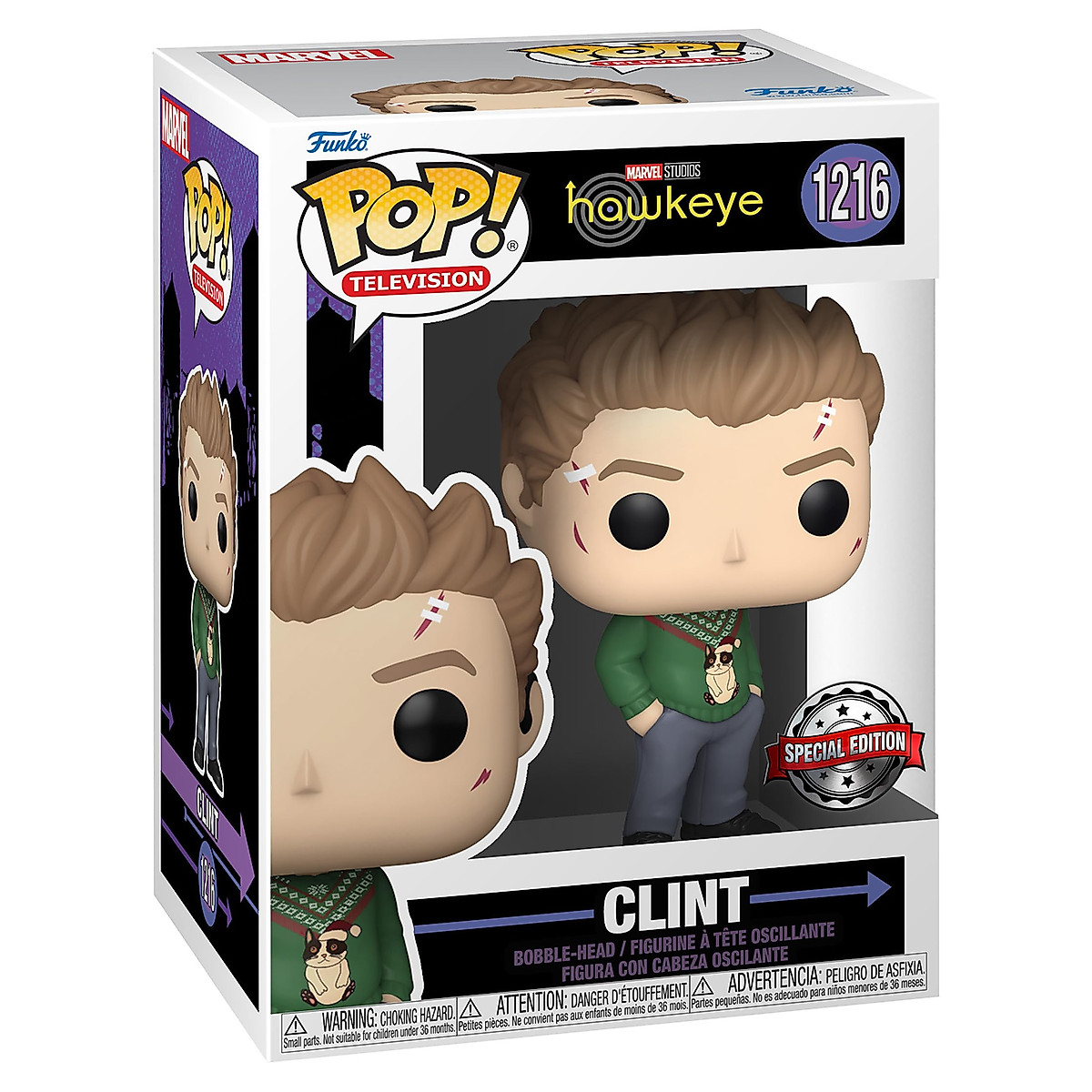 Funko POP! #1216 Hawkeye - Clint Barton Christmas Sweater Pop! Vinyl - Target Exclusive