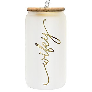 Bride To Be Gifts - Bridal Shower Gift - Engagement Gifts for Women, Bachelorette Gifts for Bride, Bride Gifts - Bachelorette Party Favors, Wedding Bridal Shower Decorations - 16 Oz Can Glass for Her