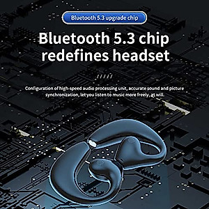 True Wireless Bone-Conduction Bluetooth Headset 5.3 No in Ear Ear HiFi Audio Quality Dual HD Call 480H Long Endurance Can Not Be Thrown Off The Sports Head